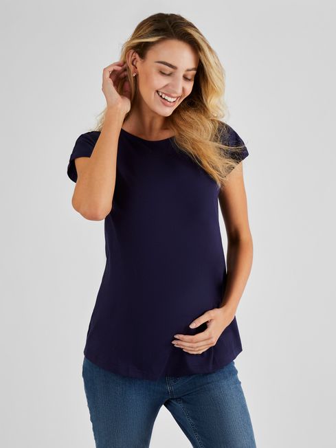 Buy JoJo Maman Bébé Boyfriend Cotton Maternity T-Shirt from the JoJo ...