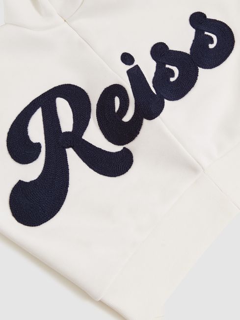 Reiss Grover Cotton-Blend Logo Script Sweatshirt | REISS Rest of Europe