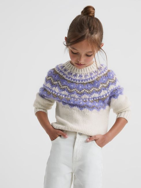 Reiss Blythe Fair Isle Knitted Jumper | REISS USA