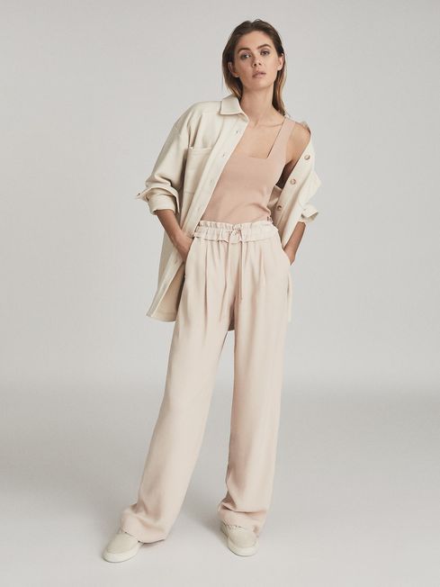 Reiss Devon Square Neck Jersey Top | REISS USA