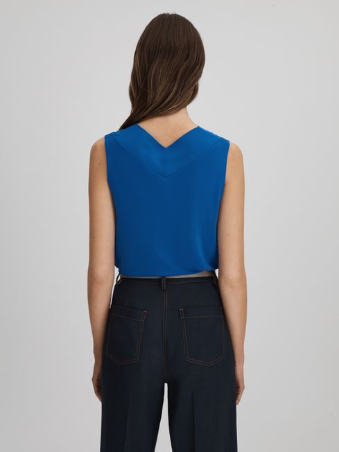 Reiss Taylor V-Neck Shell Blouse | REISS USA