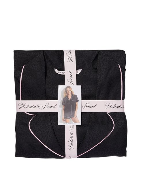 Victoria's Secret Black Satin Short Pyjamas