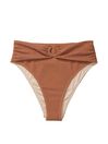 Victoria's Secret Toasted Sugar Brown High Waisted Shimmer Swim Bikini ...
