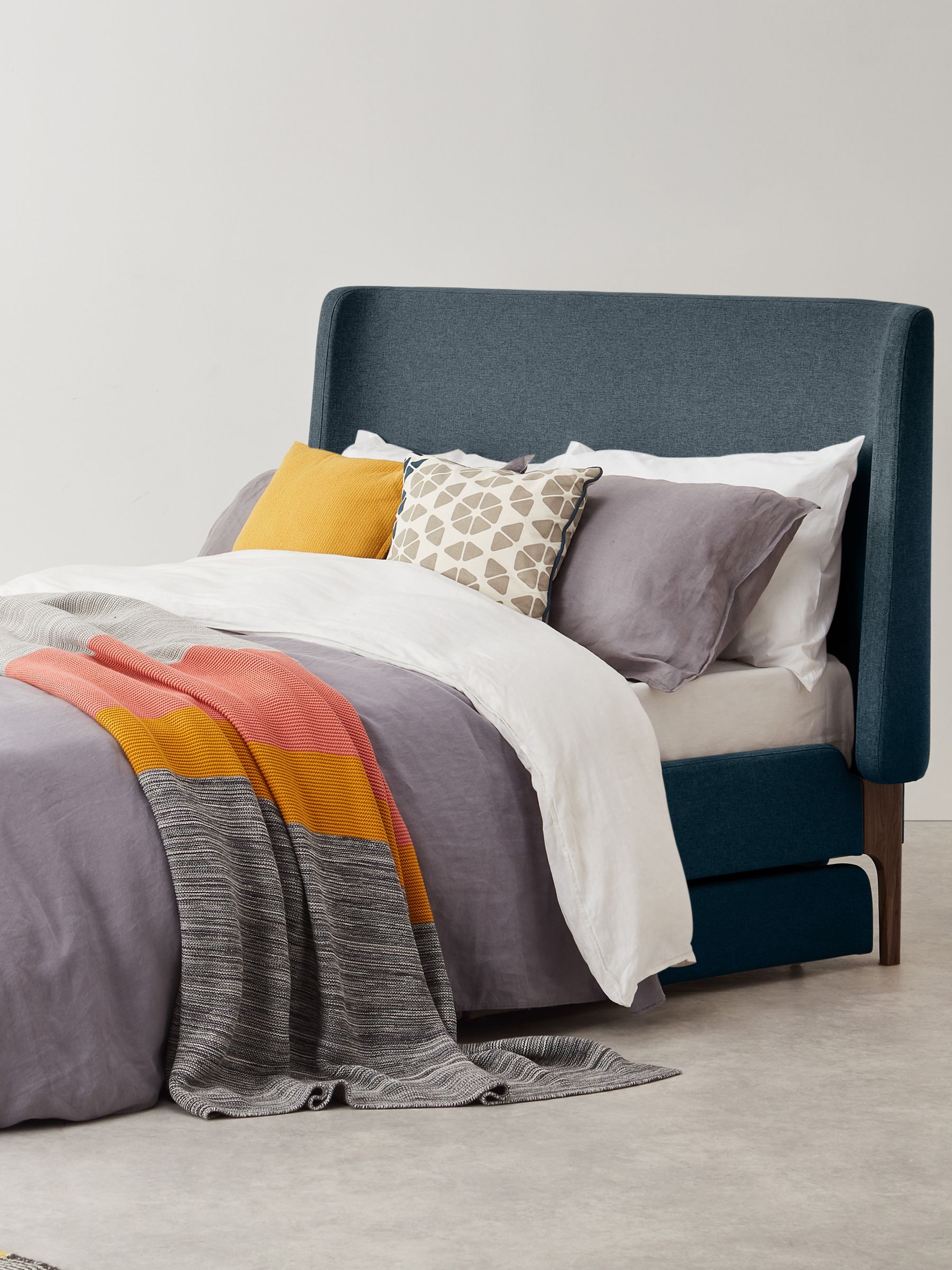 Buy Drawer Storage Bed Roscoe Bed in Aegean Blue from the Made online shop