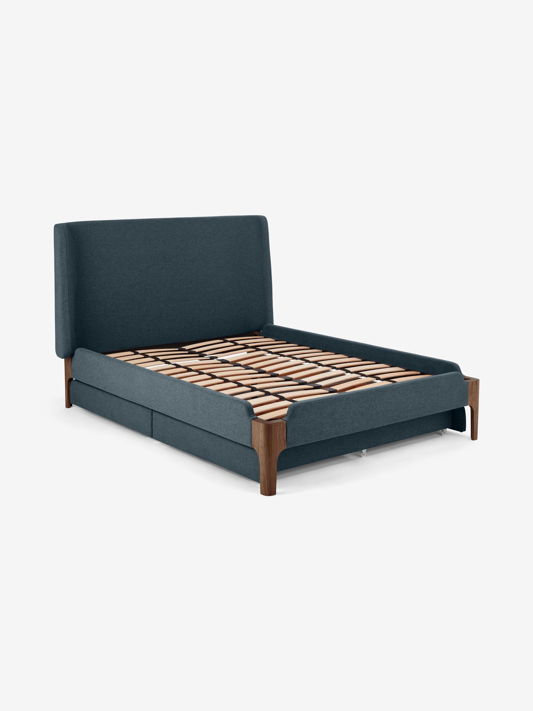 Buy Drawer Storage Bed Roscoe Bed in Aegean Blue from the Made online shop