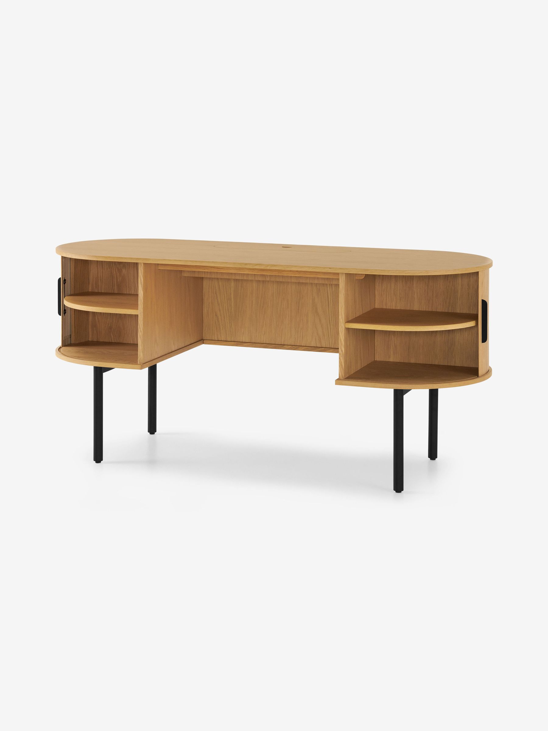 Buy Tambo Wide Desk in Oak from the Made online shop
