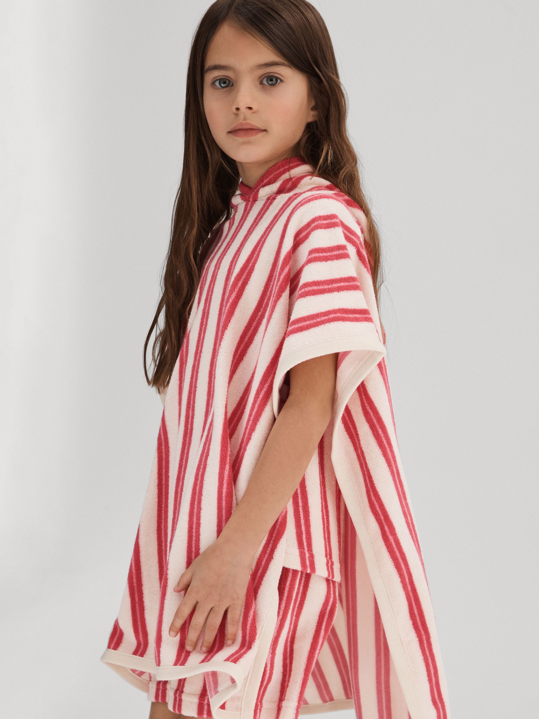 Reiss Ray Hooded Towelling Poncho | REISS USA