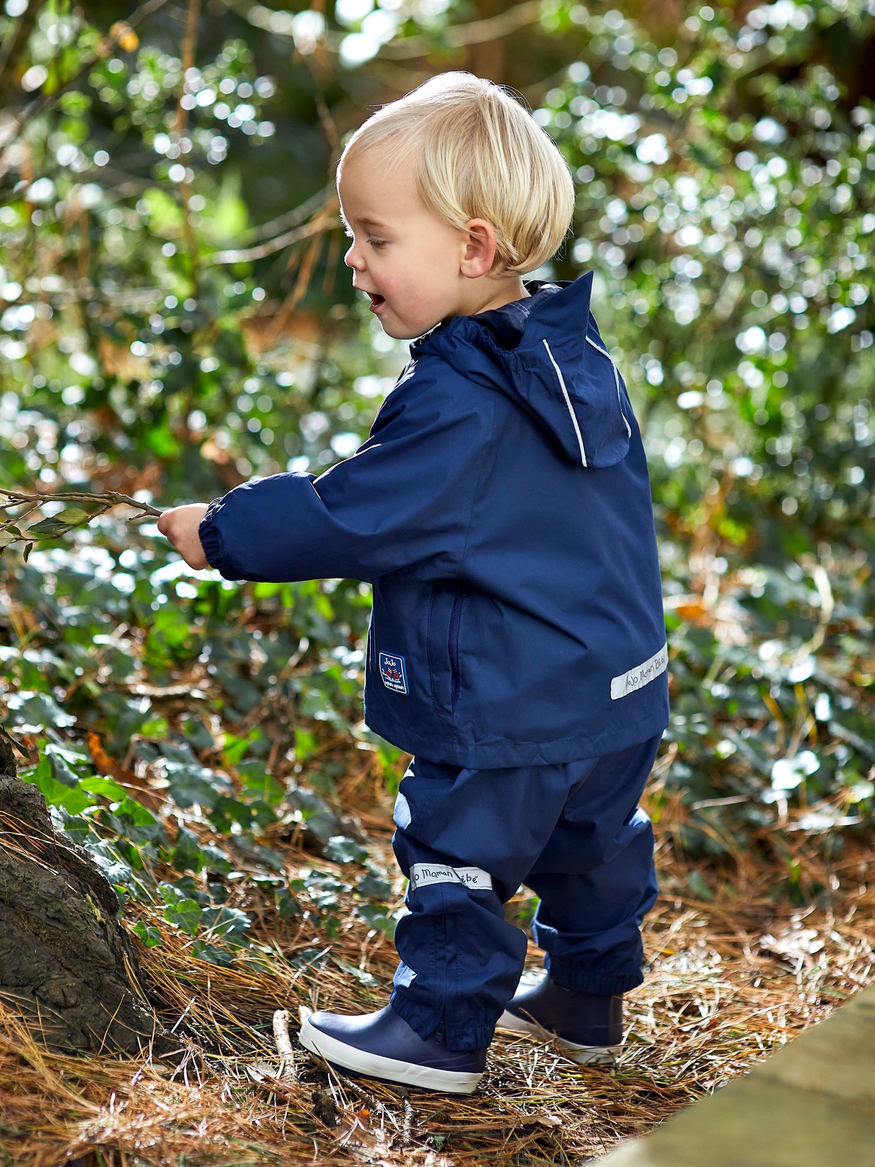 Buy Navy Pack-Away Rain Jacket from the JoJo Maman Bébé UK online shop