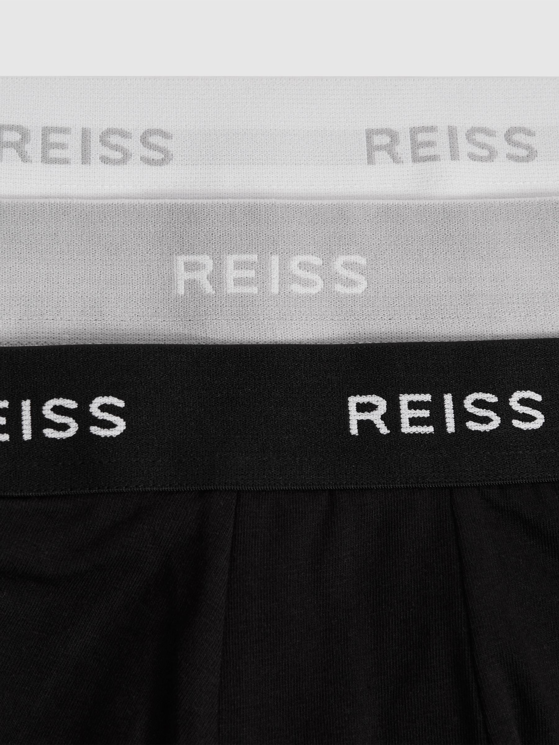 Three Pack of Cotton Blend Boxers in Multi - REISS