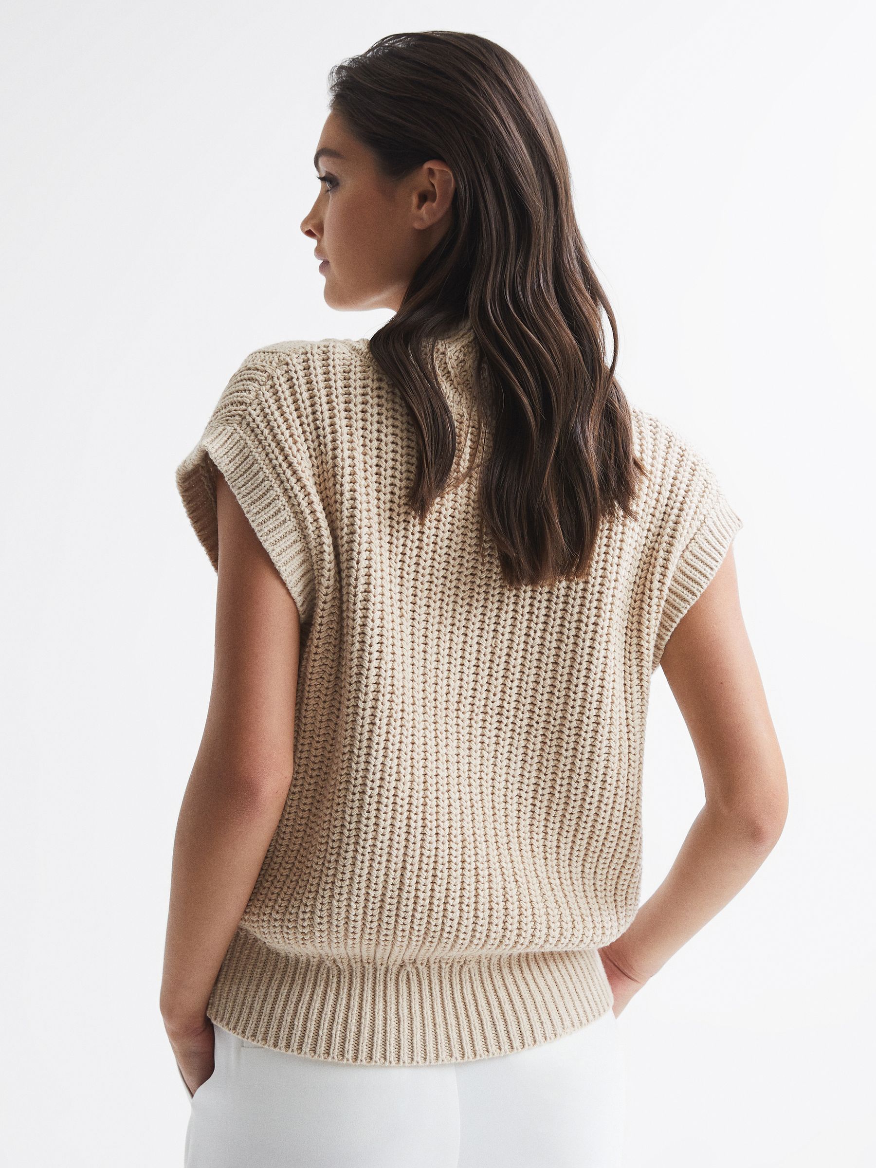 Reiss Clodah Sleeveless Cable Knit Cami | REISS France