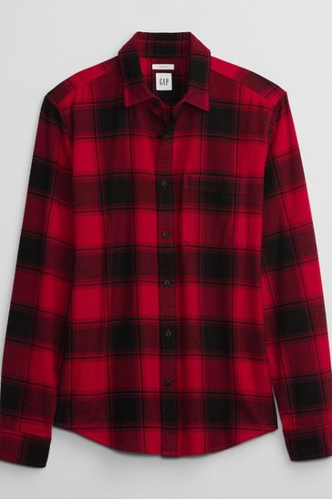 Buy Gap Untucked Fit Flannel Shirt from the Gap online shop