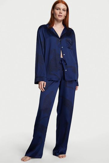 Buy Victoria's Secret Satin Long Pyjamas from the Victoria's Secret UK ...