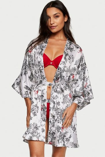 Buy Victoria's Secret Flounce Satin Robe from the Victoria's Secret UK ...