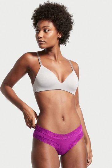 Buy Victorias Secret Cotton Lace Waist Cheeky Panty From The Victoria
