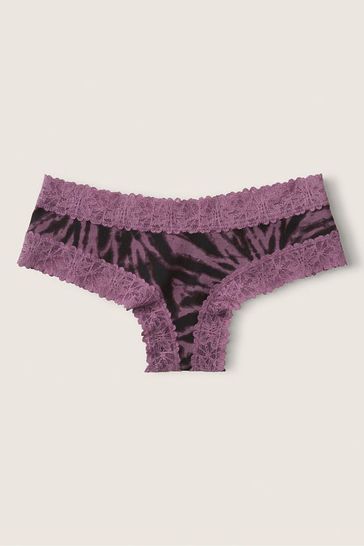 Buy Victoria's Secret PINK Cotton Lace Trim Cheeky Knicker from the ...