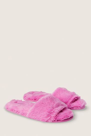 Buy Victoria's Secret PINK Faux Fur Slipper from the Victoria's Secret ...