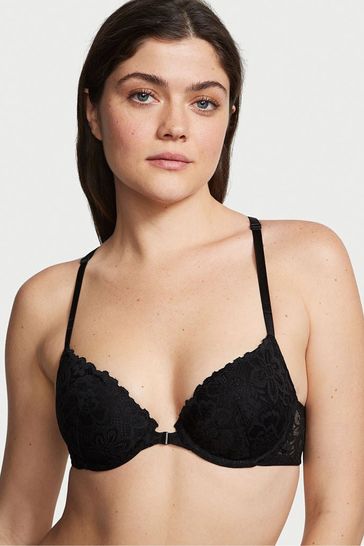 Buy Victorias Secret Lace Front Fastening Push Up T Shirt Bra From The