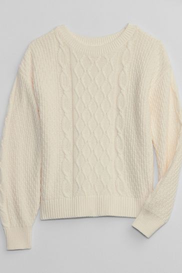 Buy Gap Cable-Knit Crew Neck Long Sleeve Jumper from the Gap online shop