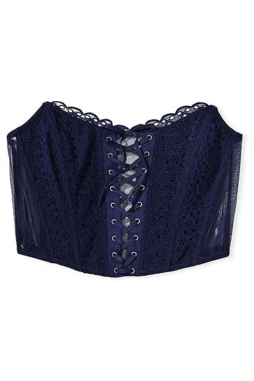 Buy Victoria's Secret Dream Angels Eyelet Lace Up Strapless Bra Top ...