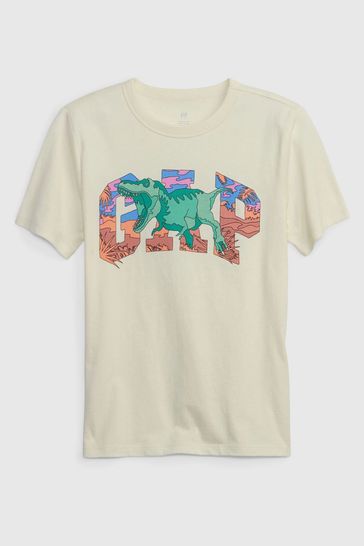 Buy Gap Graphic Logo Crew Neck Short Sleeve T-Shirt from the Gap online ...