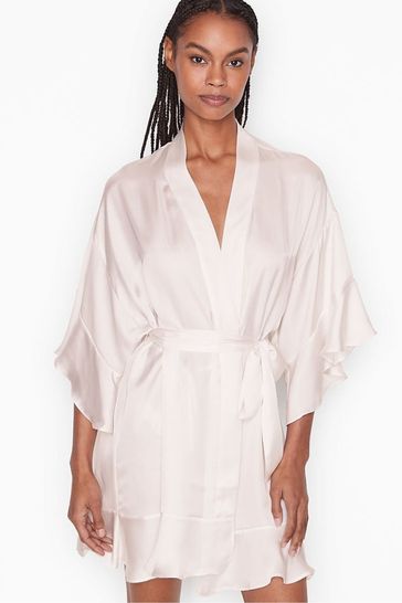 Victoria's Secret Flounce Satin Robe | Victoria's Secret Ireland