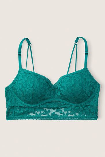 Buy Victorias Secret Pink Lace Wired Push Up Bralette From The