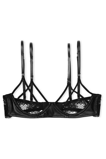 Victorias Secret Faux Leather Open Cup Bra Victorias Secret Ireland
