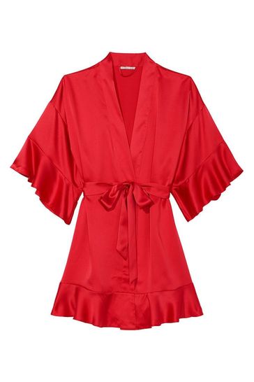 Victoria's Secret Flounce Satin Robe | Victoria's Secret Ireland