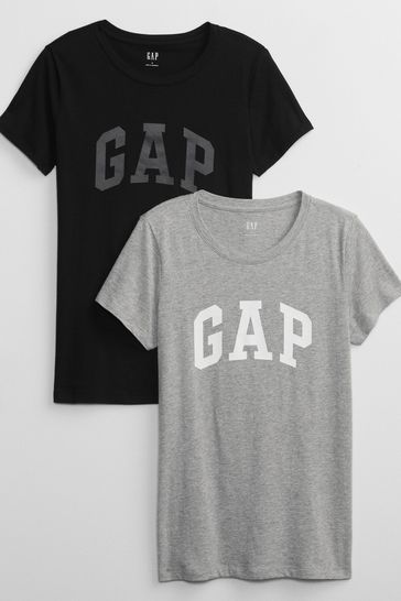Buy Gap Logo Short Sleeve Crew Neck T-Shirt 2-Pack from the Gap online shop