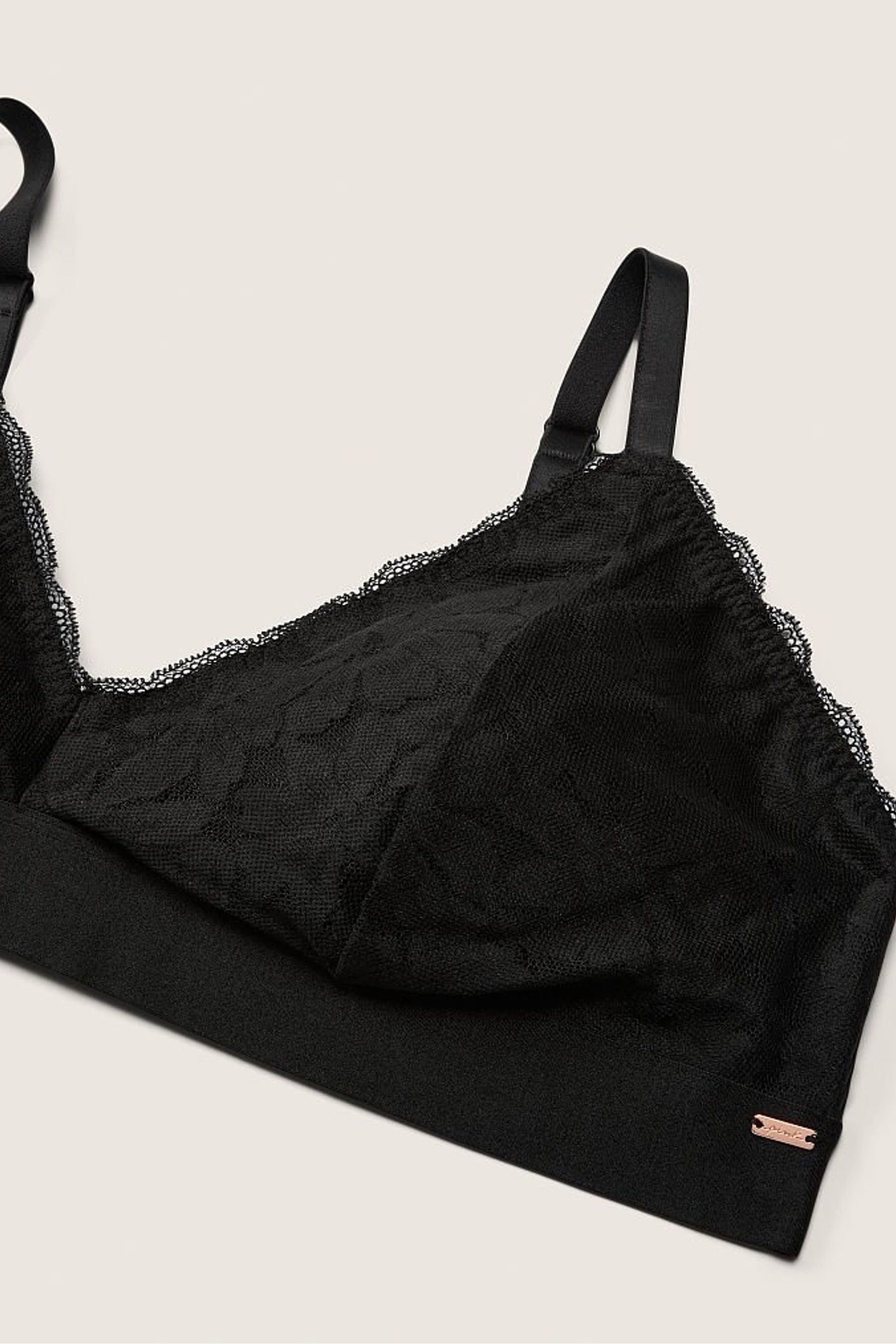 Buy Victoria's Secret PINK Lace Unlined Triangle Bralette from the ...