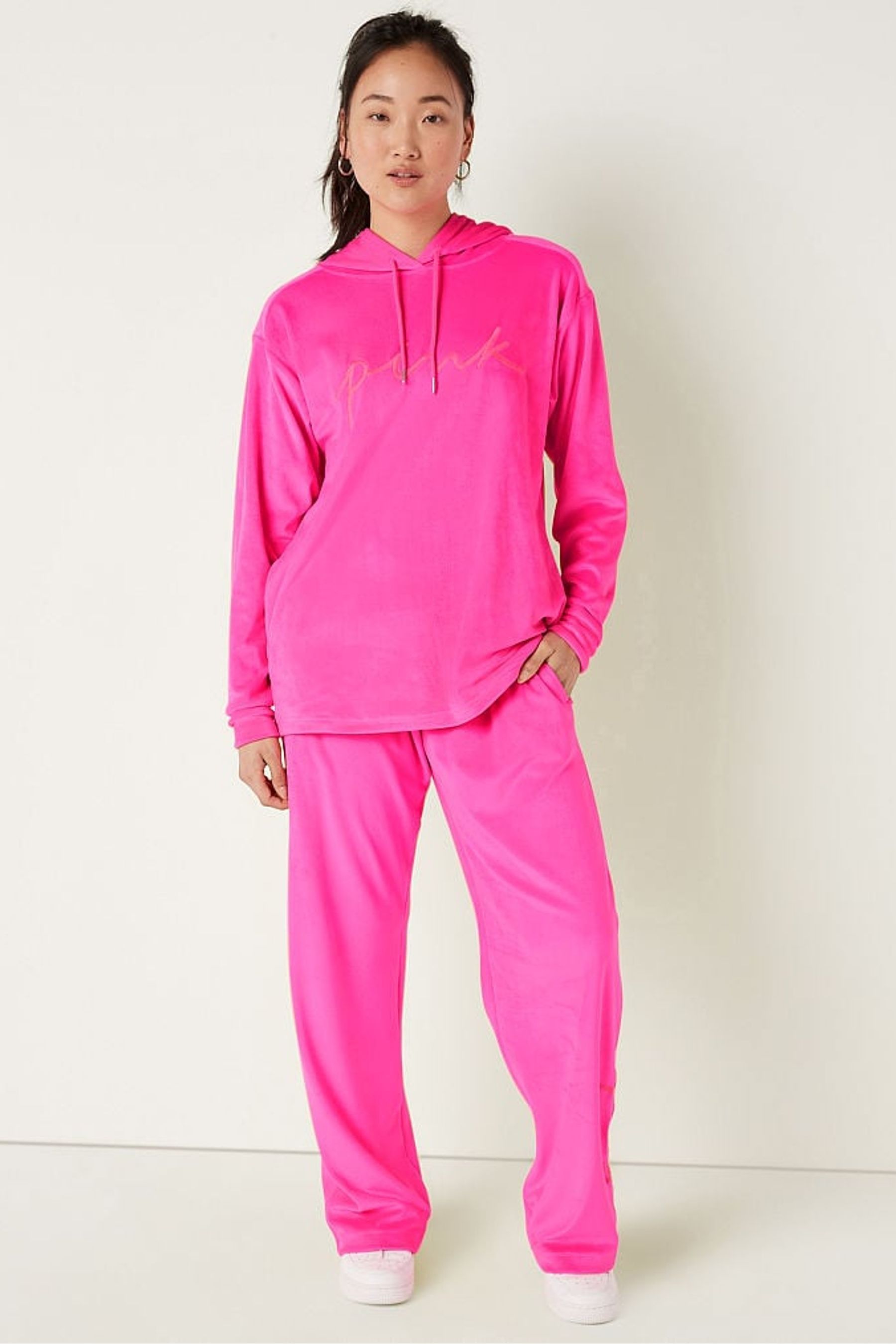 Victoria's Secret PINK Velour Lounge Hoodie | Victoria's Secret Ireland