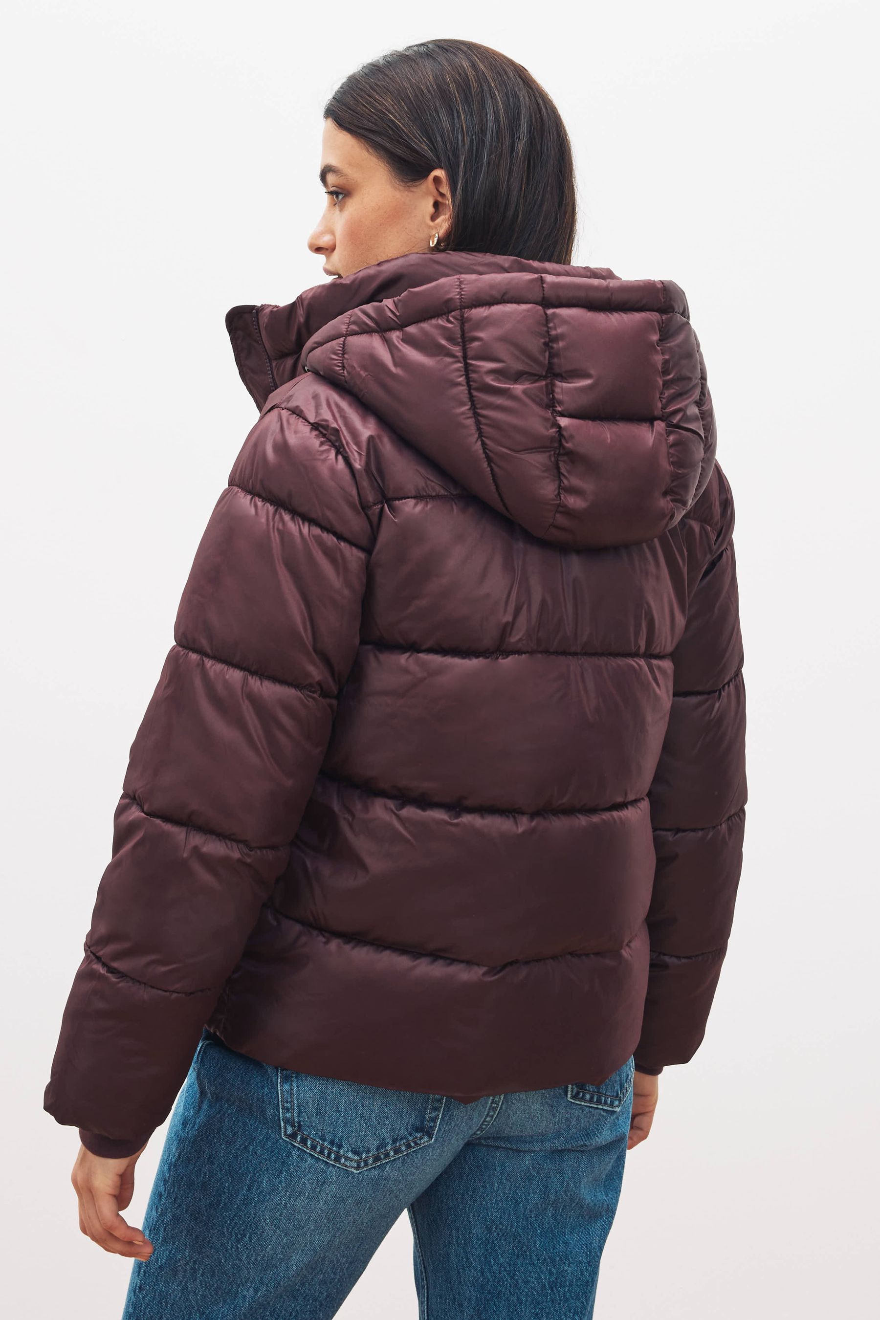 Buy Purple Short Puffer Coat from the Gap online shop