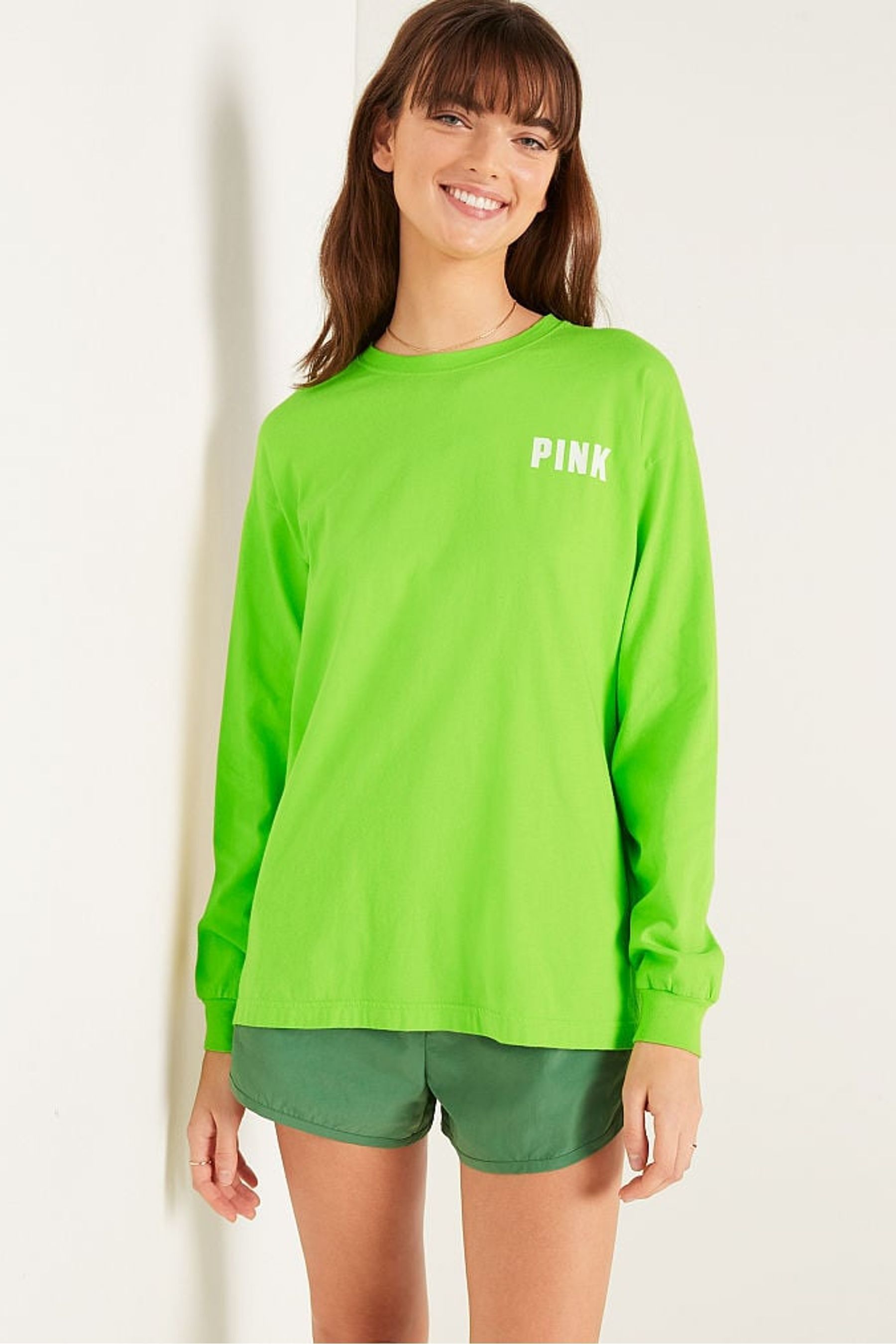 Buy Victoria's Secret PINK Long Sleeve T-Shirt from the Victoria's ...