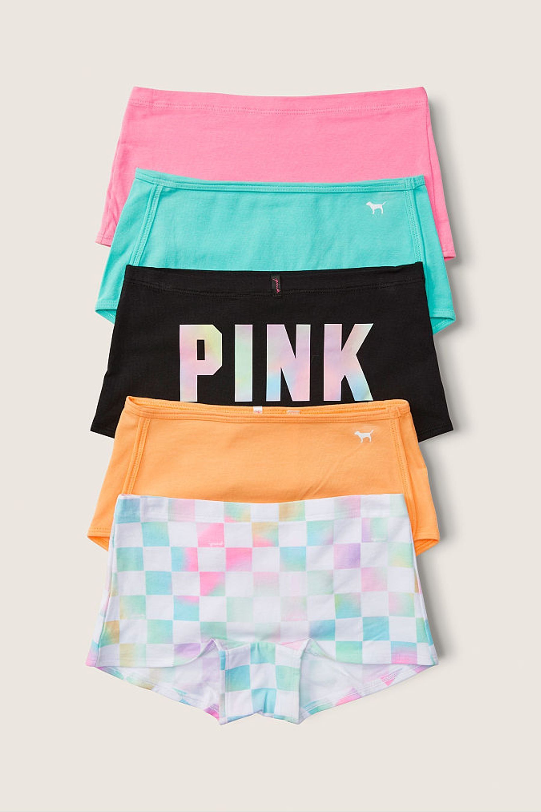 Buy Victoria's Secret PINK Cotton Short Knickers Multipack from the ...