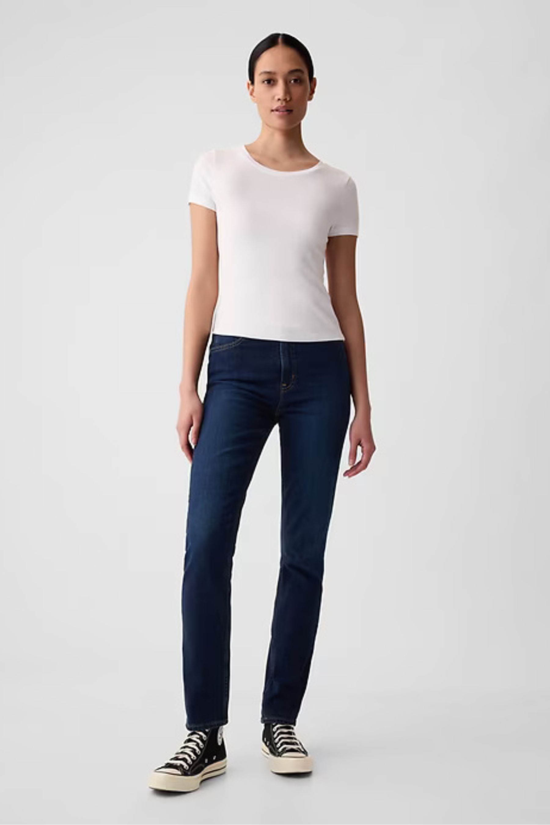 Buy Dark Wash Blue Vintage Slim Stretch High Waisted Jeans from the Gap ...