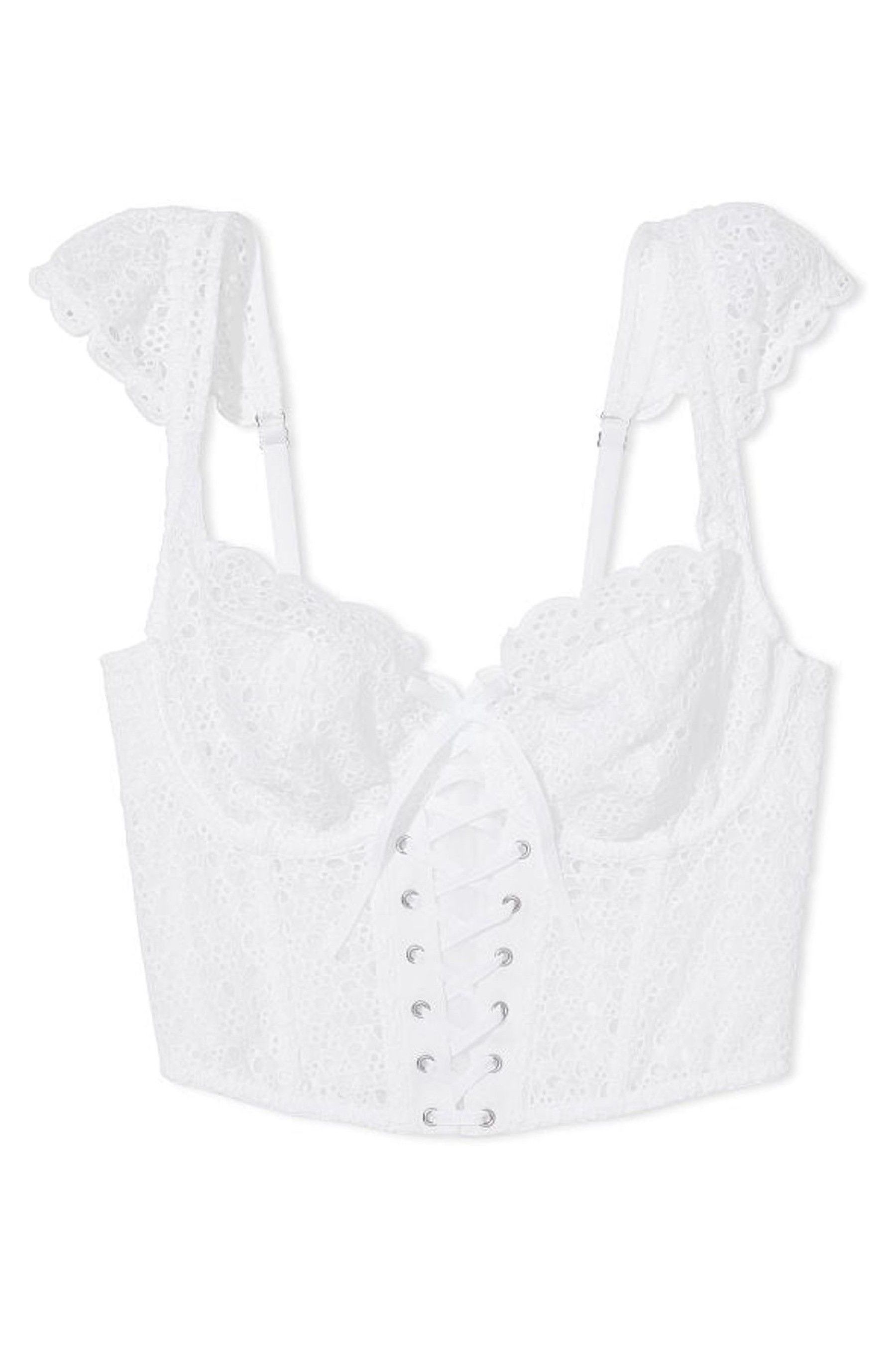 Buy Victoria's Secret Broderie Scalloped Trim Bra from the Victoria's ...