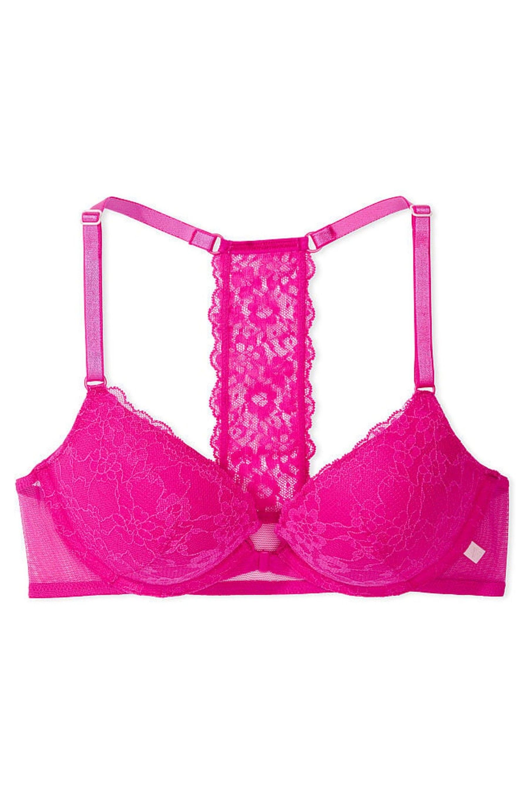 Buy Victorias Secret Lace Front Fastening Push Up T Shirt Bra From The