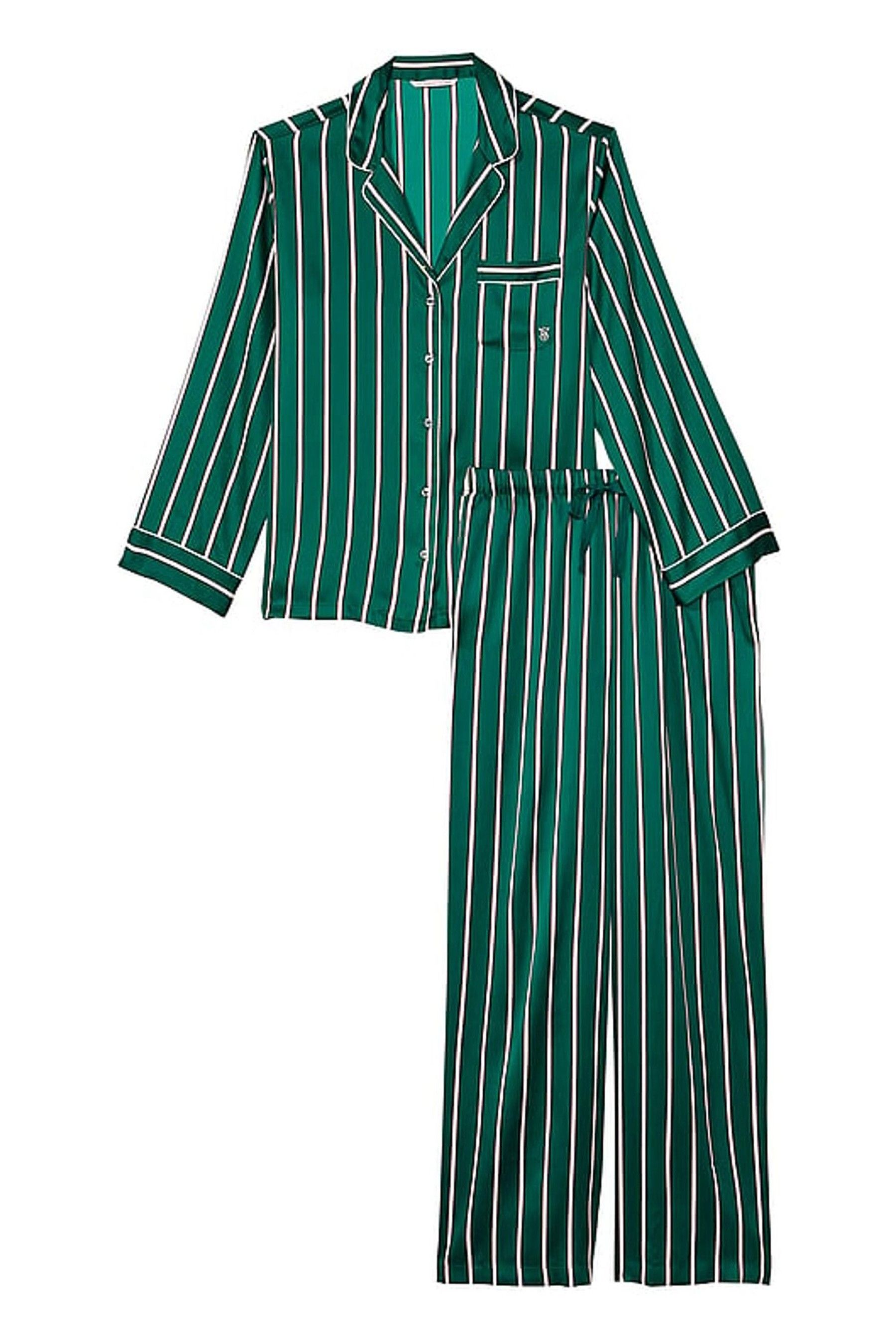 Buy Victoria's Secret Satin Long Pyjamas from the Victoria's Secret UK ...