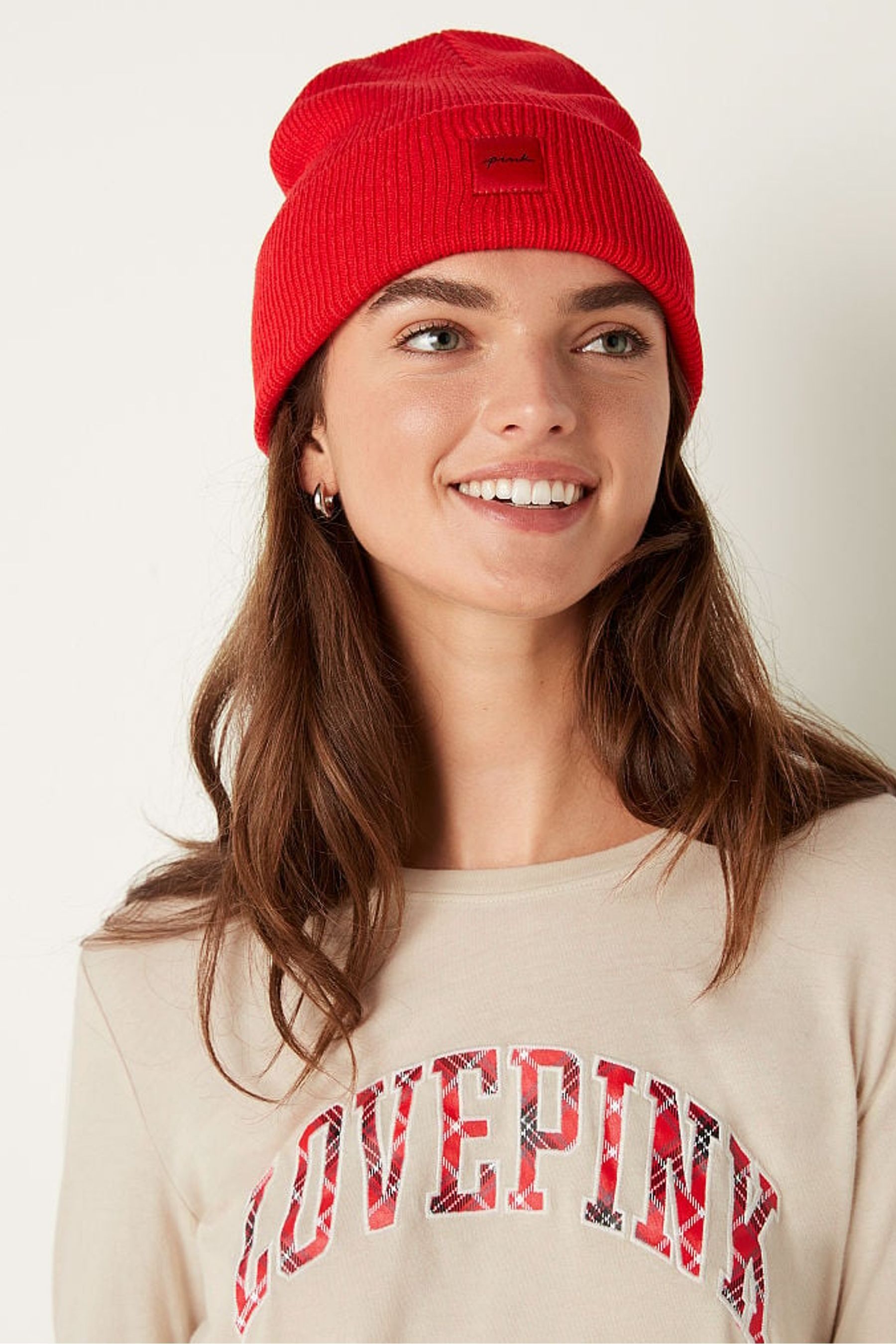 Victoria's Secret PINK Rib Beanie Hat | Victoria's Secret Ireland