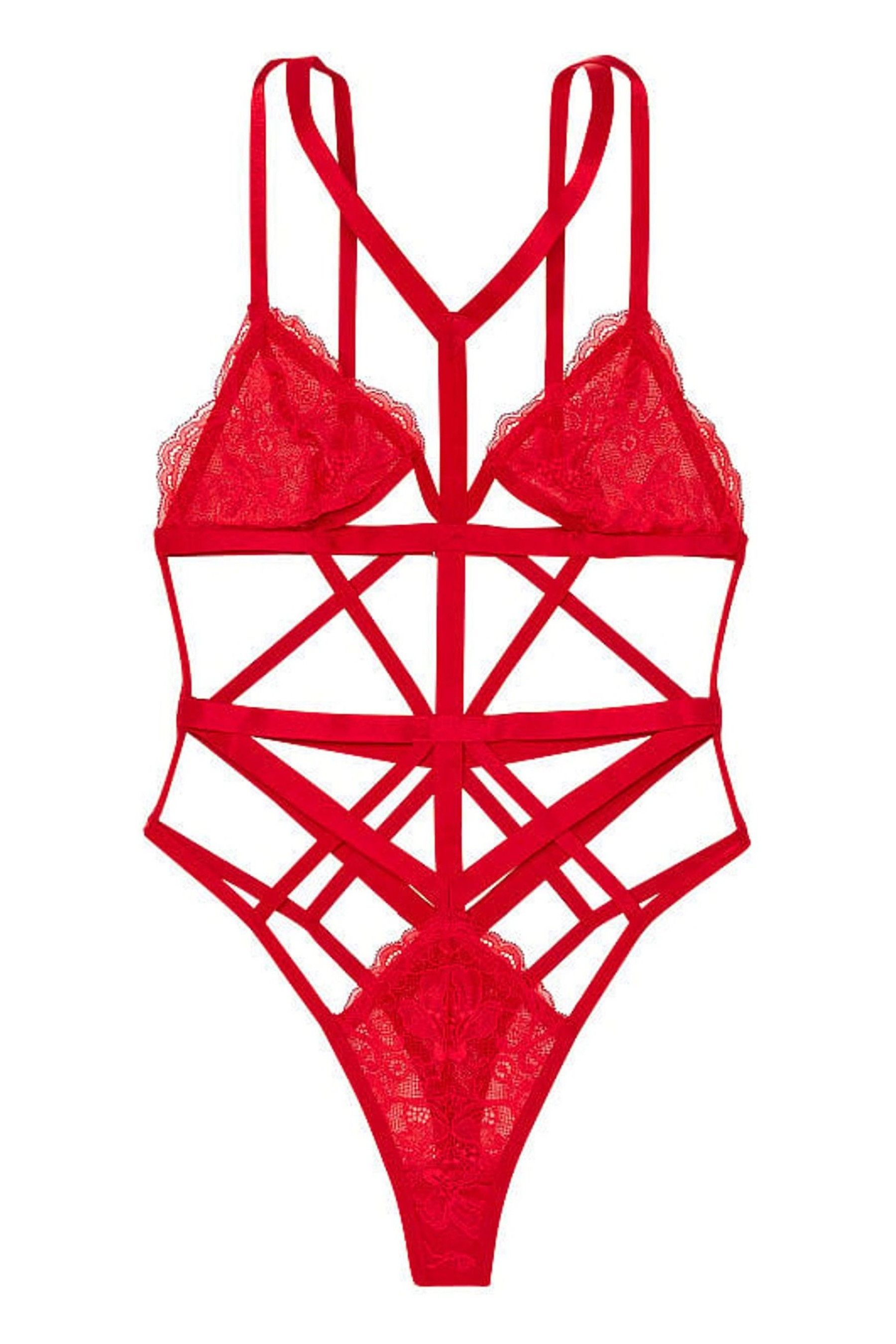 Victorias Secret Lace Strappy Bodysuit Victorias Secret Ireland