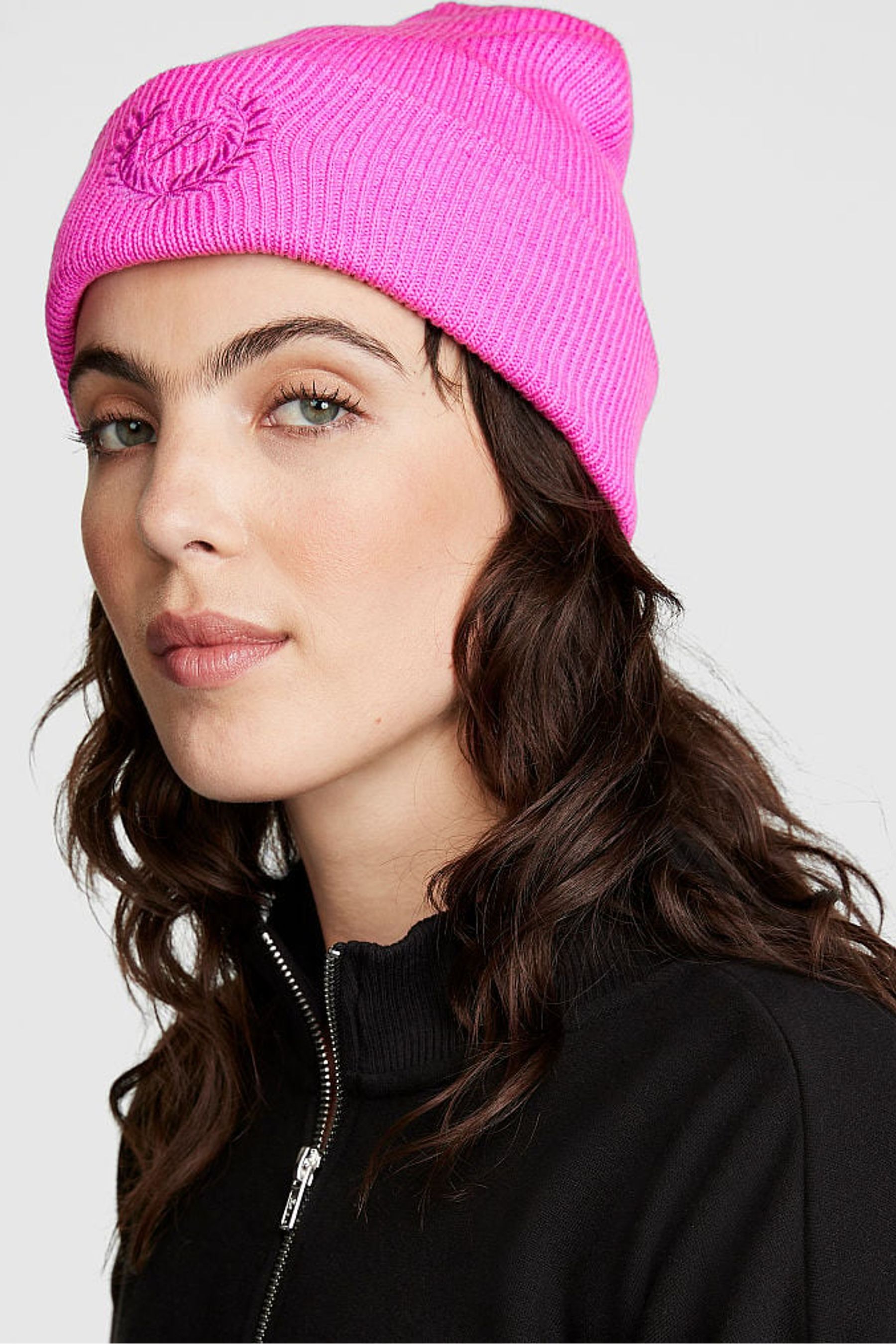 Buy Victoria's Secret PINK Rib Beanie from the Victoria's Secret UK ...