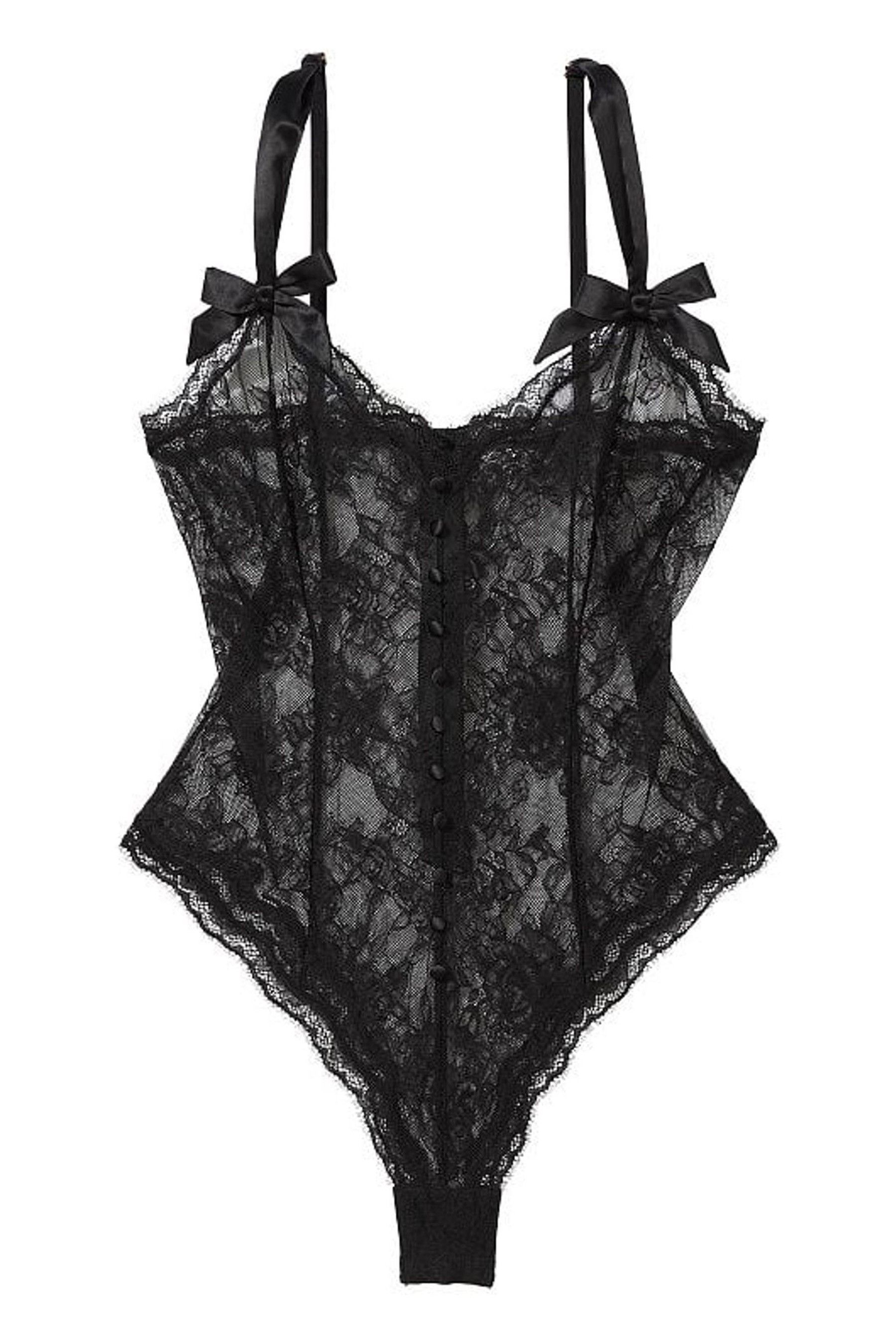 Buy Victoria's Secret Archive Lace Triangle Bodysuit from the Victoria ...