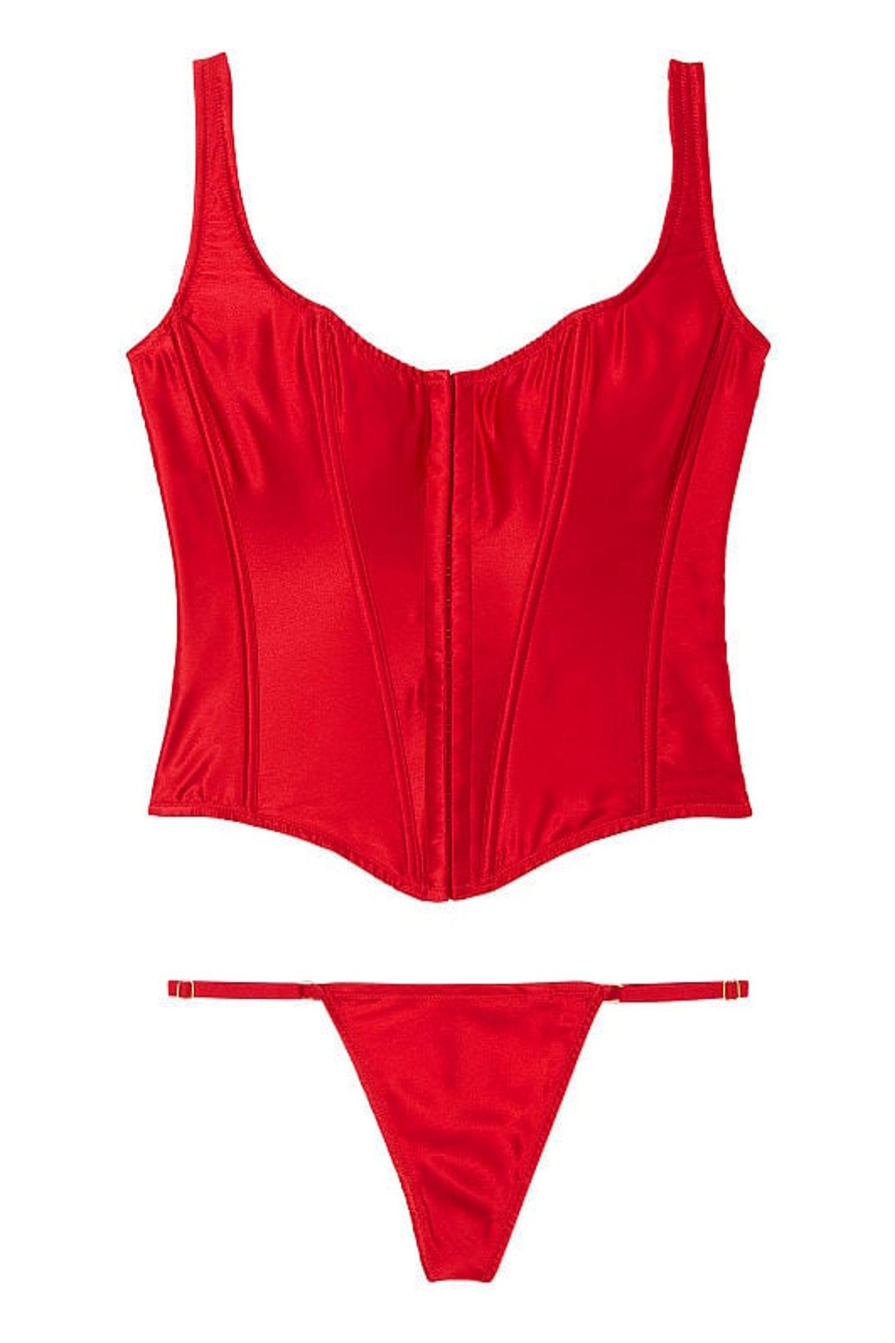 Buy Victoria's Secret Archive Satin Corset and Knicker Set from the ...
