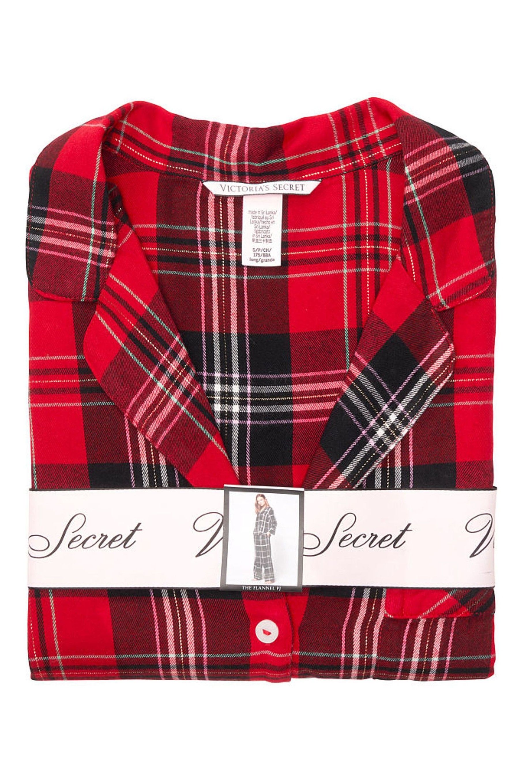 Buy Victoria's Secret Flannel Long Pyjamas from the Victoria's Secret ...