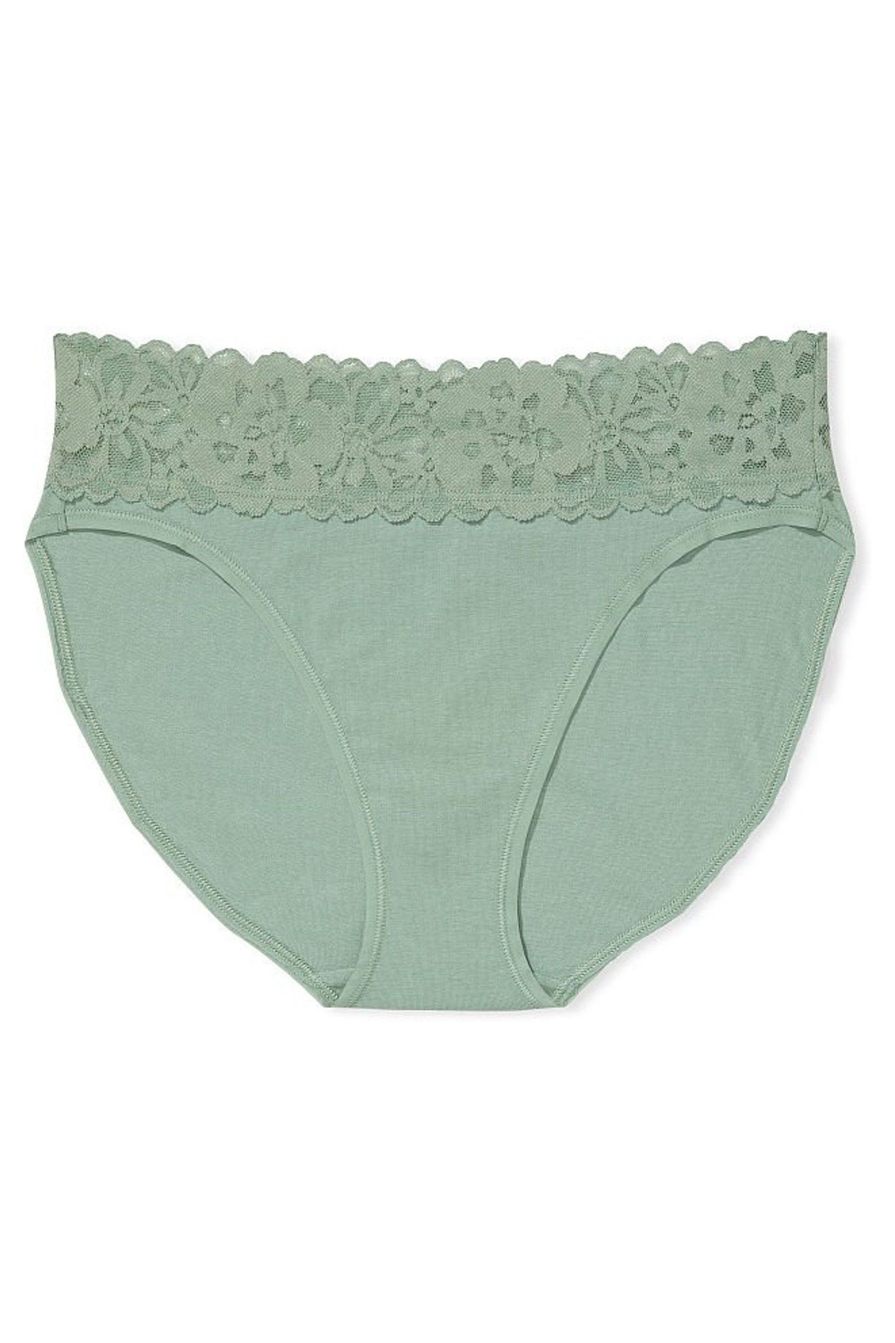 Buy Victoria's Secret Cotton Lace Waist Brief Knickers from the ...
