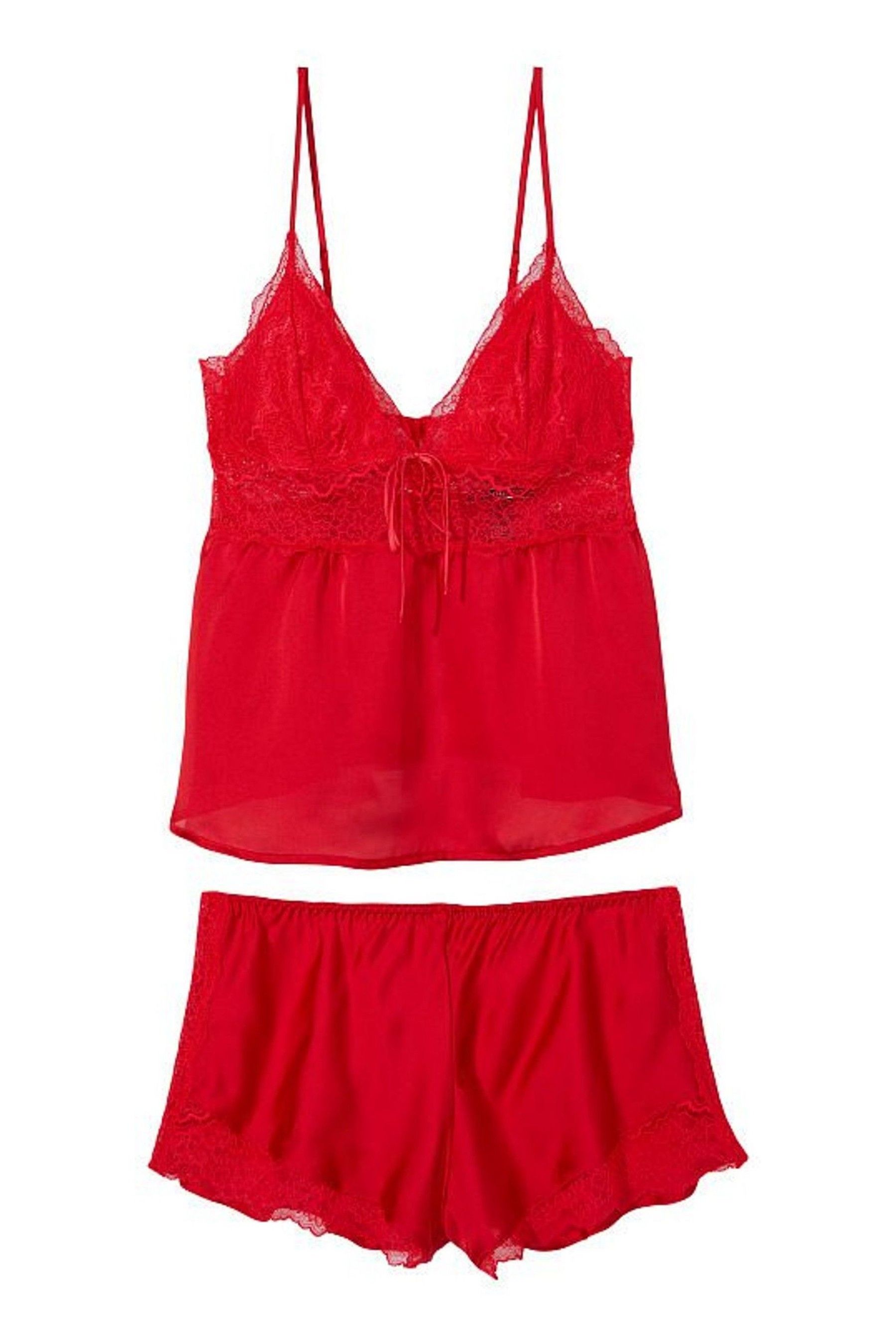 Victoria's Secret Satin Lace Short Cami Set | Victoria's Secret Ireland