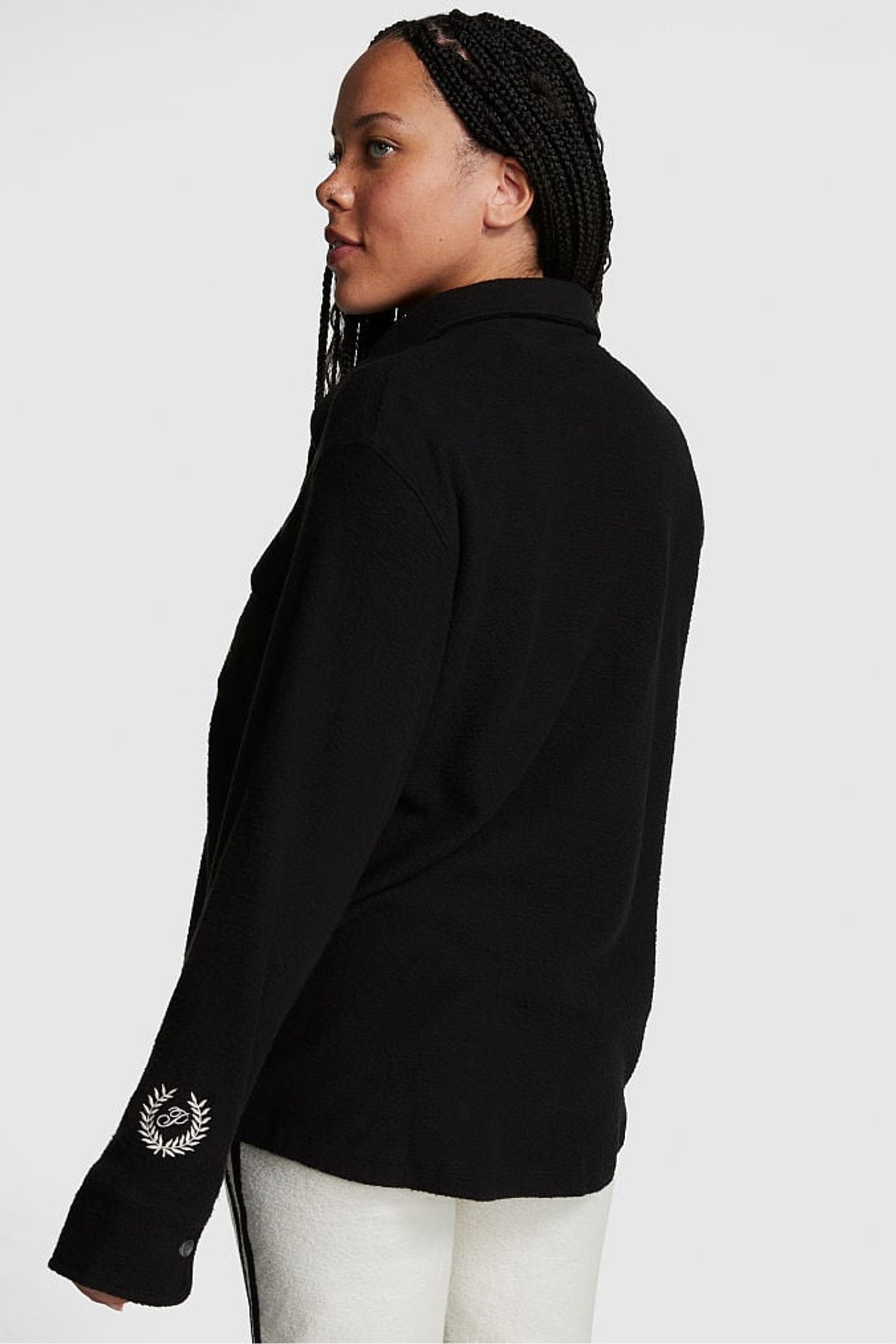 Buy Victoria's Secret PINK Reverse Fleece Shacket from the Victoria's ...