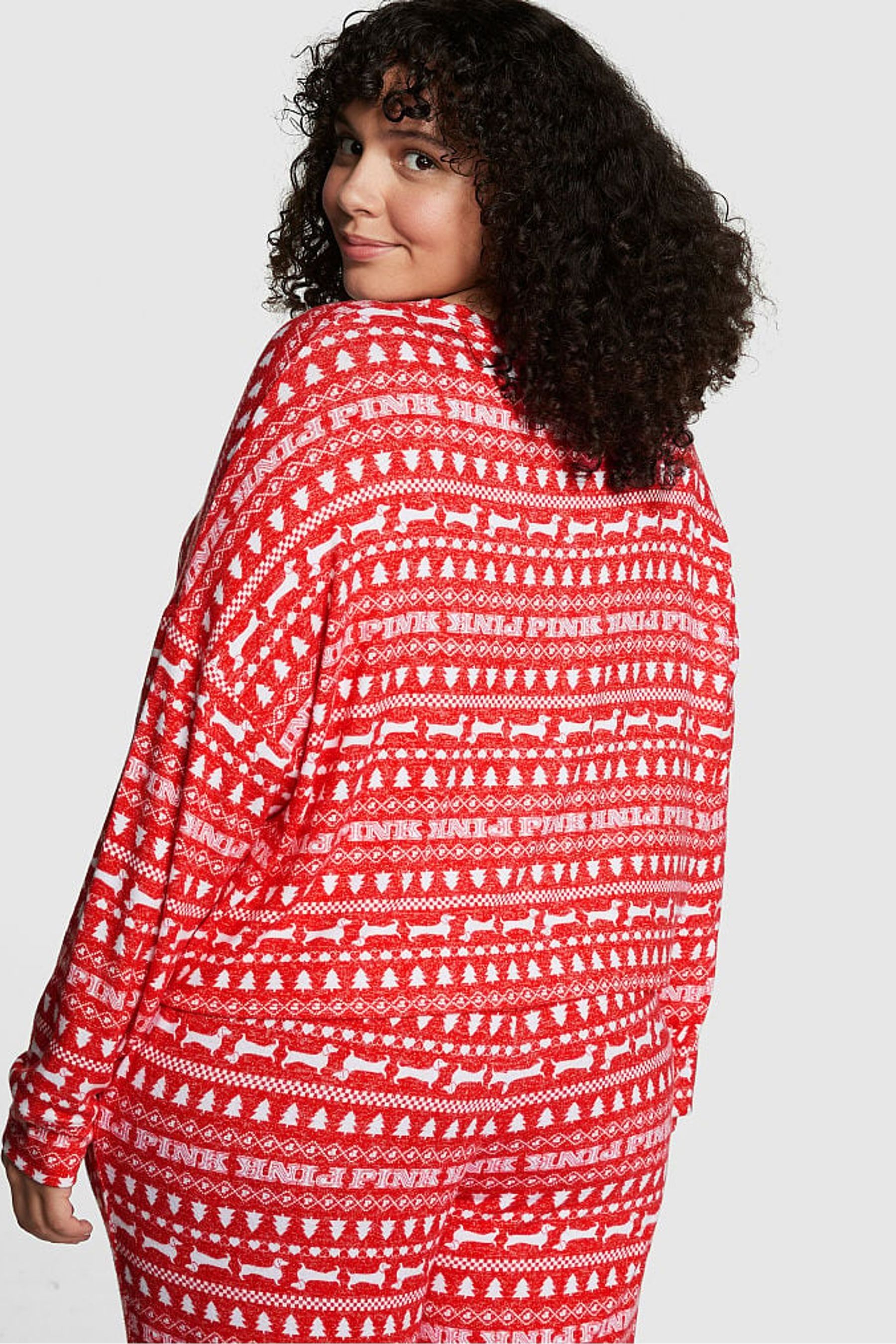 Buy Victoria's Secret PINK Cosy Long Sleeve Sleep Shirt from the ...