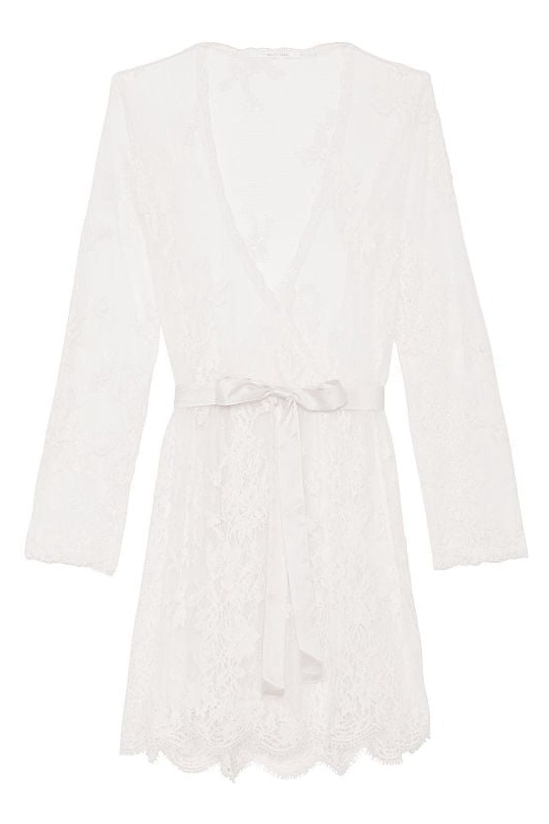 Buy Victoria's Secret Sheer Lace Robe from the Victoria's Secret UK ...