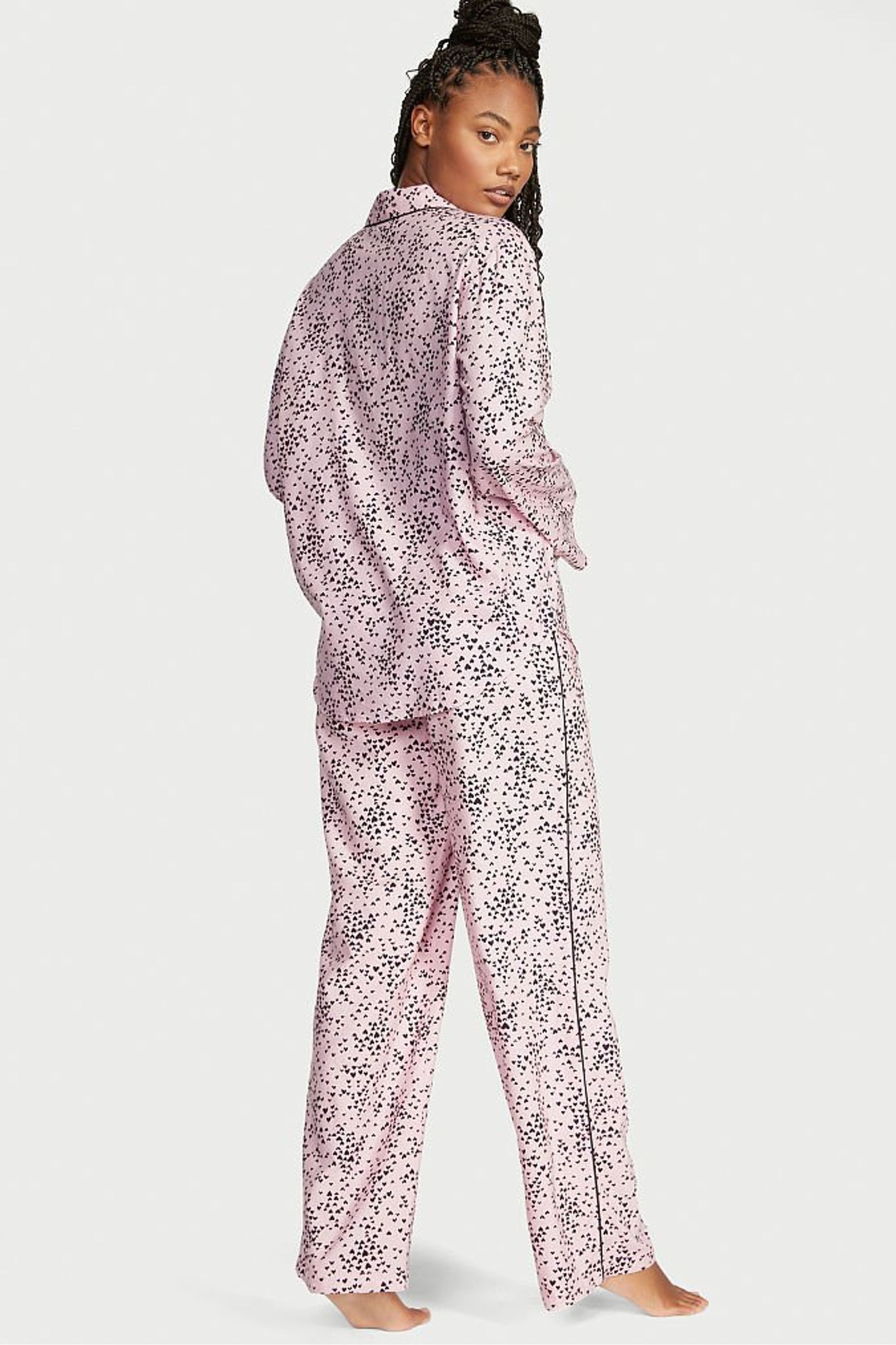 Buy Victoria's Secret Flannel Long Pyjamas from the Victoria's Secret ...